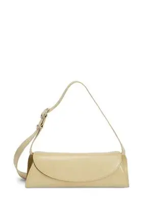 JIL SANDER Mini Cannolo Handbag With Gold Hardware - Beige
