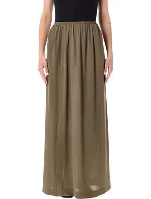 THE FRANKIE SHOP Gathered Maxi Skirt - Green