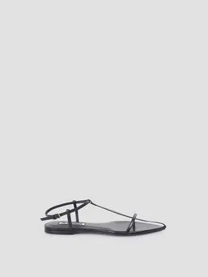 JIL SANDER Luxe Leather Flat Sandals