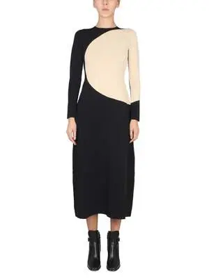 Tory Burch Viscose Colorblock Dress - Multicolour
