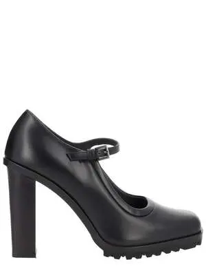 Max Mara Elegant Leather Heels For Fw25 Collection - Black