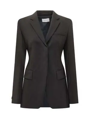 Sportmax Elegant Virgin Wool Blazer - Nero Unito