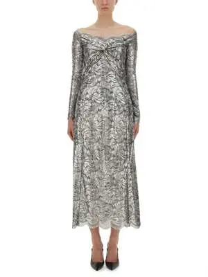 Rabanne Long Dress - Silver