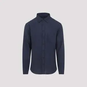 Sease Mini Hemp Button Down Shirt - Blue