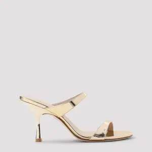 STUART WEITZMAN Nudist Slide Sandal 85 - Metallic