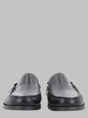 Paraboot Leather Moccasin Loafers - Black