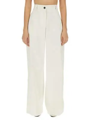 JIL SANDER Wide-leg Cotton Trousers