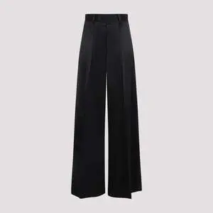 JIL SANDER Wide Leg Viscose Trousers