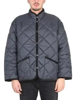 LAVENHAM Quilted Jacket With Mandarin Collar - Black