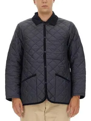 LAVENHAM Quilted Collared Jacket - Blue
