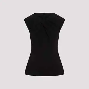 JIL SANDER Viscose Tank Top - Black