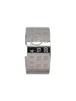 MAISON MARGIELA Engraved Number Ring - Silver