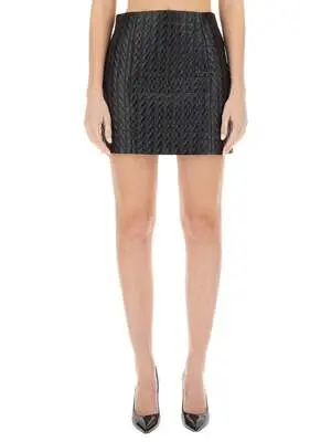 PATOU Quilted Mini Skirt - Black
