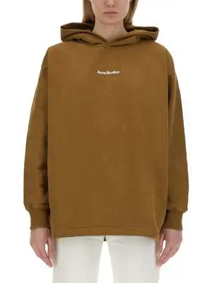 Acne Studios Logo-print Drop-shoulder Hoodie