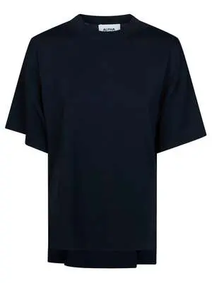 Alpha Studio Side-slit T-shirt