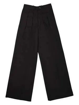 NINE:INTHE:MORNING Black Tailored Wide-leg Trousers