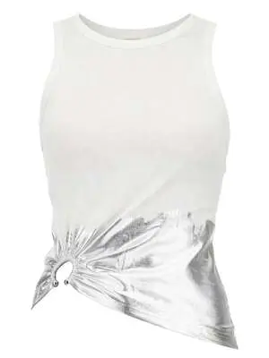 Rabanne Slim Fit Mini Top With Piercing Detail