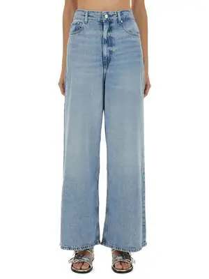 GANNI Soft Rigid Baggy Jeans - Denim
