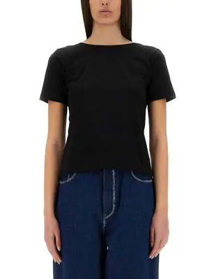 Nina Ricci Slim Fit T-shirt With Back Neckline - Black