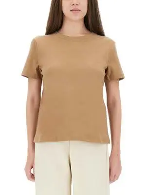Max Mara Cotton Crewneck T-shirt - Beige