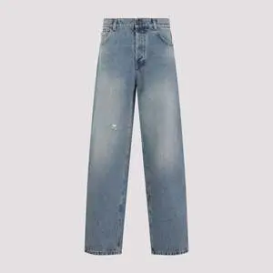 Moschino Distressed Straight-leg Jeans