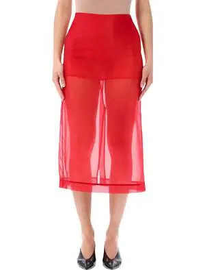 THE FRANKIE SHOP Midi Skirt - Red
