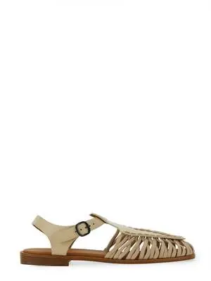 Hereu Alaro Leather Sandals - Ivory