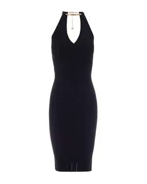 Elisabetta Franchi Chic Dress With Elegant Detailing - Nero
