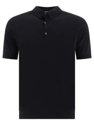 John Smedley Adrian Mini Polo Shirt - Black