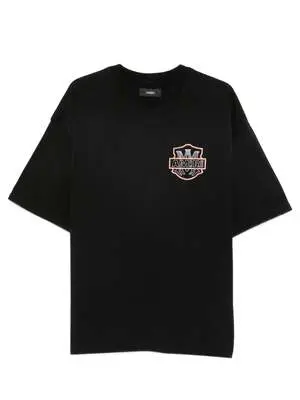 Amiri Rhinestone Print Crew Neck T-shirt - Nero