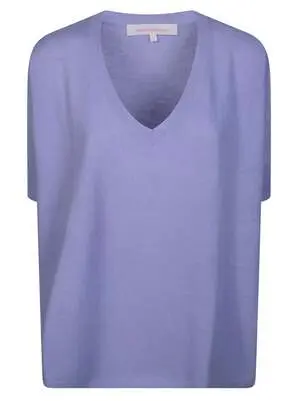ABSOLUT CASHMERE. Cashmere V-neck Mini Tee