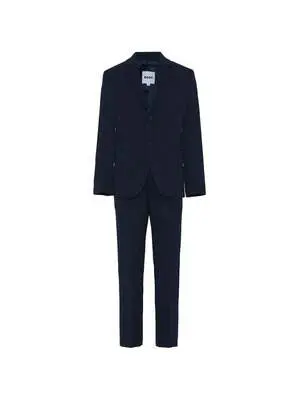 BOSS Boys' Tailored Suit Jacket And Pants Set - Blue