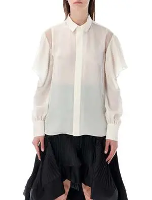 Sacai Zip Up Shirts For Women