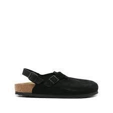 BIRKENSTOCK Classic Leather Boston Sabot Sandals - Black