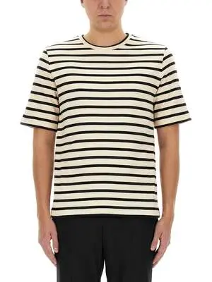 JIL SANDER Stripe Print T-shirt - Multicolour