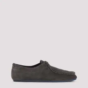 JIL SANDER Classic Lace-up Suede Shoes For - Grey