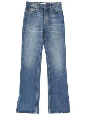 Chloé Side-slit Straight-leg Jeans - Denim