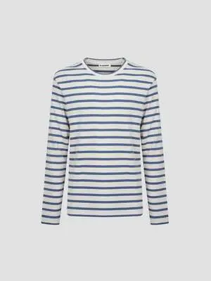 JIL SANDER Long Sleeve Classic T-shirt - Cornsilk