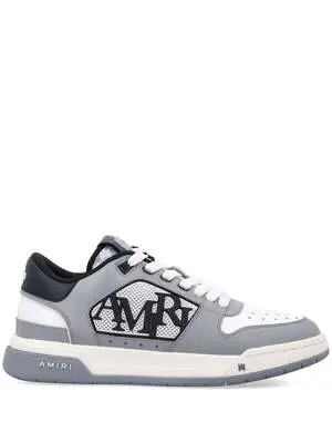 Amiri Two-tone Rubber Sole Leather Sneakers - Grigio