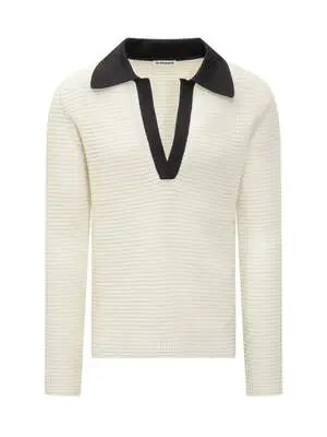 JIL SANDER Long Sleeve Polo Jumper