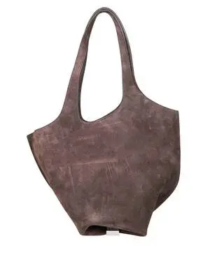 Attico La Scoop Asymmetric Medium Shopper Bag - Marrone
