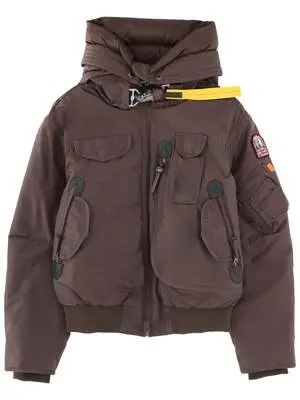 PARAJUMPERS Gobi Hooded Bomber Jacket - Brown