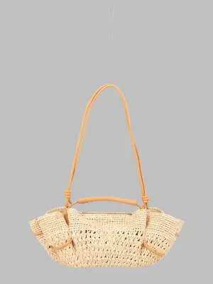Hereu Mini Raffia Handbag - Beige