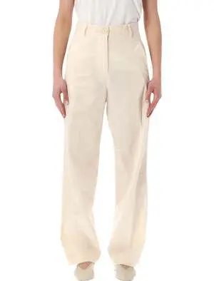 Dries Van Noten Cotton Trousers - Beige