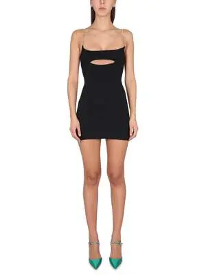 Gcds Embellished Strap Cut-out Mini Dress