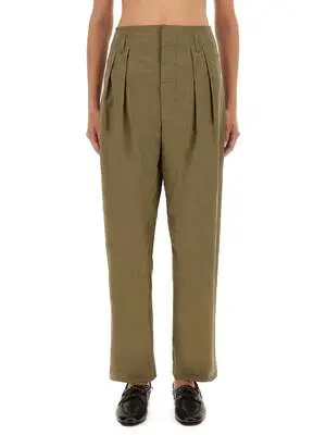 Moschino Pleated Cotton Pants