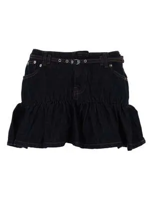 AMISH SUPPLIES Mini Skirt With Belted Waist