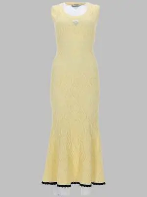 SELF-PORTRAIT Floral Embellished Strapless Mini Dress - Yellow