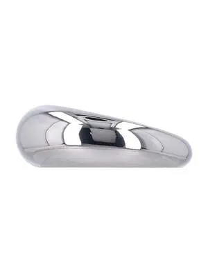 THE FRANKIE SHOP Sculptural Slip-on Bangle - Silver