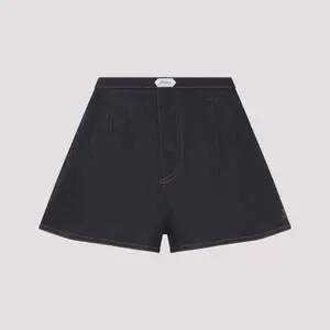 Jacquemus Logo Detailed Denim Shorts - Blue